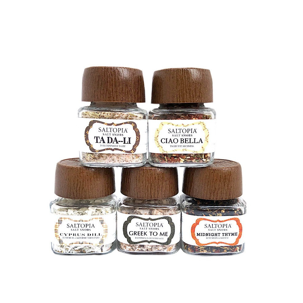 Fancy Salts Gift Set: SALT SNOBS – SALTOPIA Infused Sea Salts